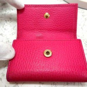 Gucci | Bags | Gucci Hot Pink Leather Key Holders Wallet | Poshmark